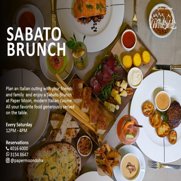 iAMQATAR - SABATO BRUNCH- Paper Moon